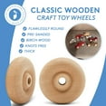 Classic Mini Wooden Wheels, Great for Crafts Too, 1-1/4 Inch Diameter ...