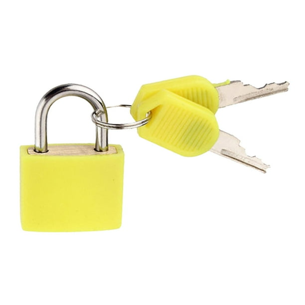 Mini Padlock Square Alloy Padlocks for Schoolbag Laptop Bag Luggage ...