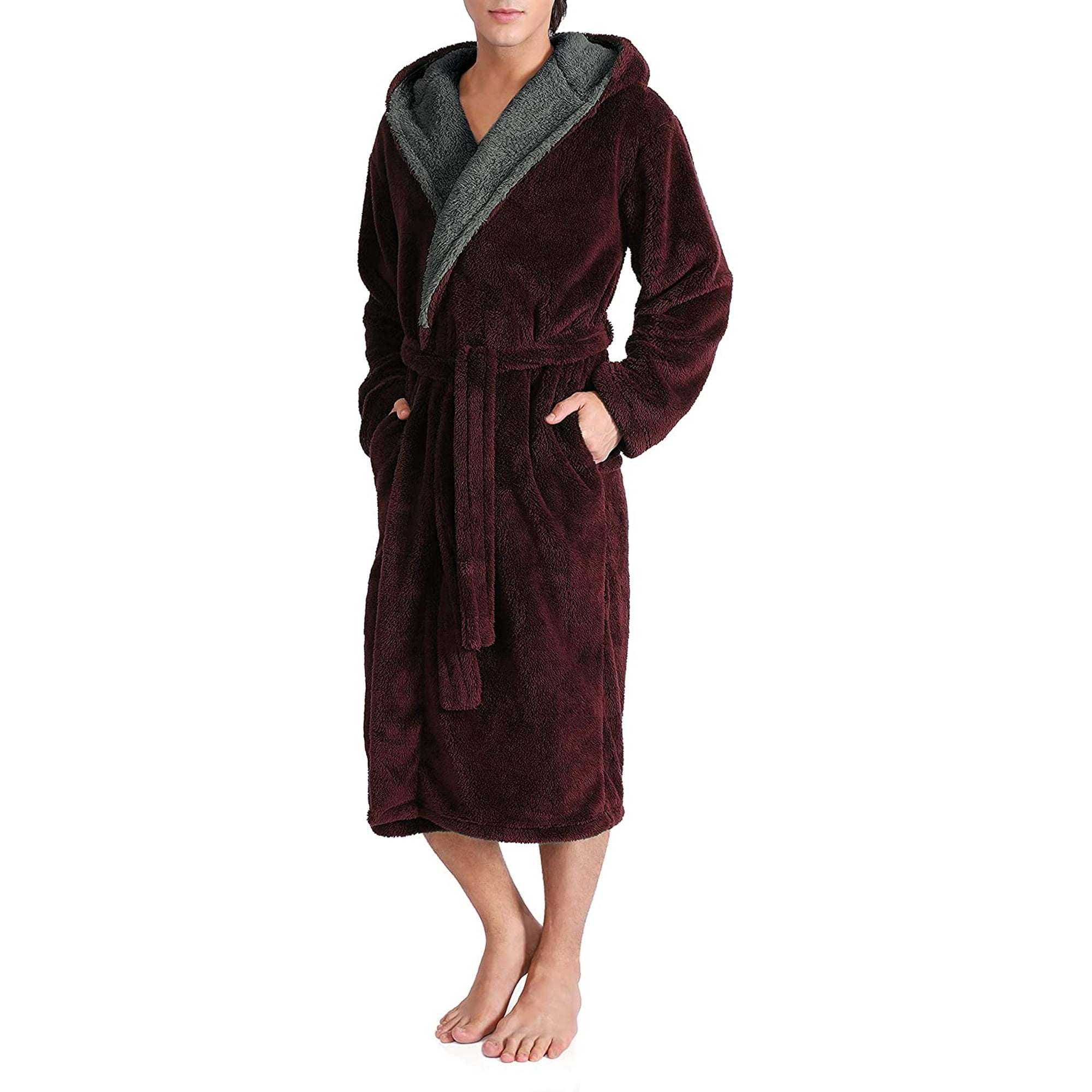 Click here for Someshuit Mens Hooded Fleece Plush Soft Shu Velvet... prices