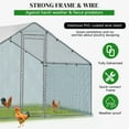 Zimtown Predator Proof Large Metal Coop, 6.5x10ft Walk-in Chicken Cage ...