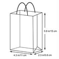 AZOWA Red Gift Bags Mini Small Kraft Paper Bags with Handles (4.3 x 2.4 ...