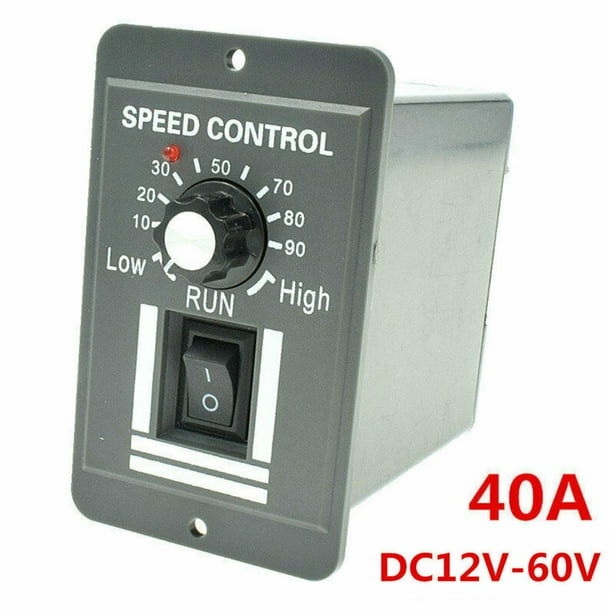 40A DC Motor Speeds Controller, Accurate Stable DC 12-60V PWM Brush Motor Speeds Controller CW ...