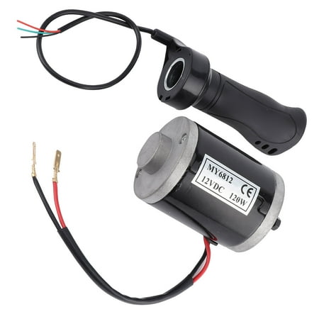 Mgaxyff High Speed Brush Motor + Steering Handle 12V 120W W/Belt Pulley ...
