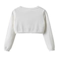 ATOGUTA Girl's Lightweight Cardigans Long Sleeve Knitted Bolero ...
