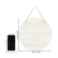 11.8 Inch Wooden Round Sign Festive Halloween Door Decor, Spooky ...