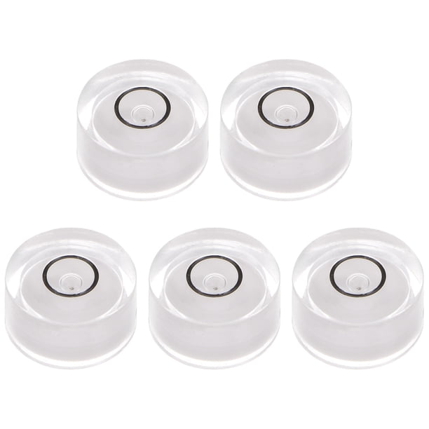5 Packs Round Bubble Level 12x6mm Mini Circular Bullseye Spirit Levels ...