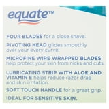 Equate 4 Blade Disposable Razors for Women, 3 Count - Walmart.com