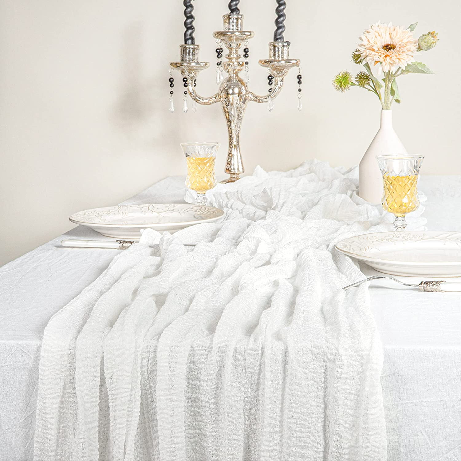 Cheesecloth Table Runner Cheese Cloth Gauze Tablecloth 35 x 157 Inches ...