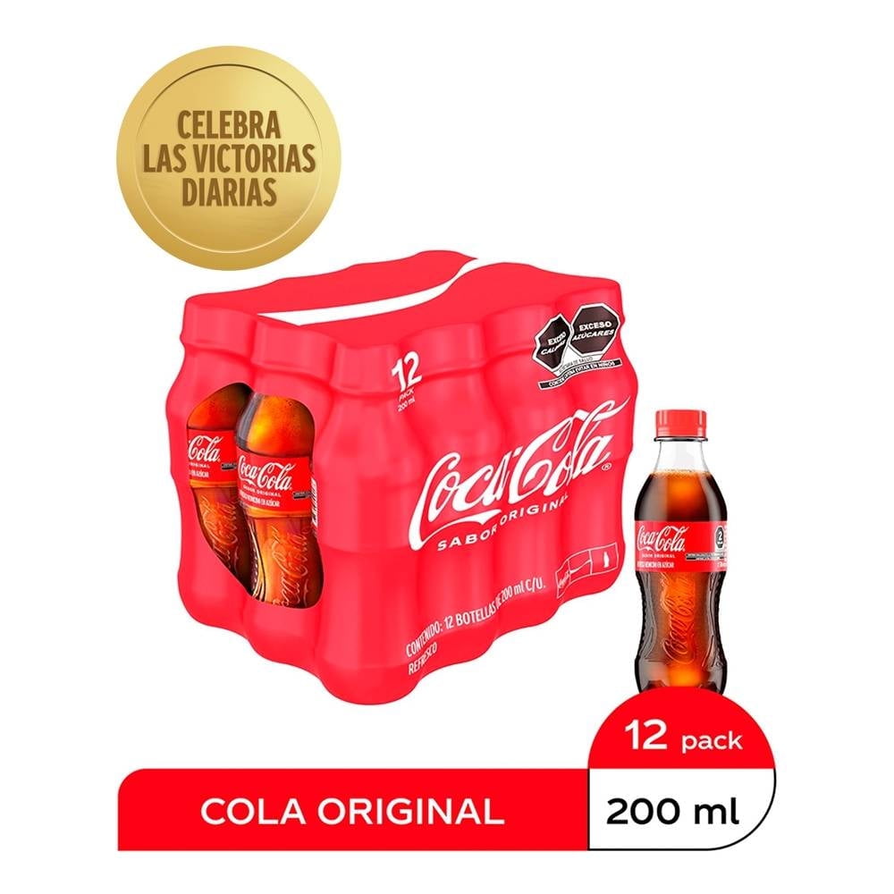 Refresco Coca Cola 12 pack con 200 ml c/u | Walmart en línea