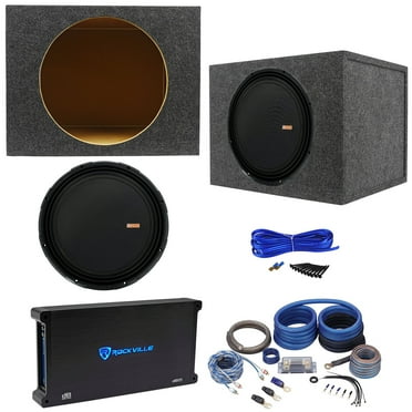 Memphis MJP1222 12" Dual 2 Ohm MOJO Pro Subwoofer with a MJP1000.1 ...
