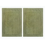 Splendor Reversible Step Out Bath Mat Rug Set- 2 Pc, Chocolate, Brown ...