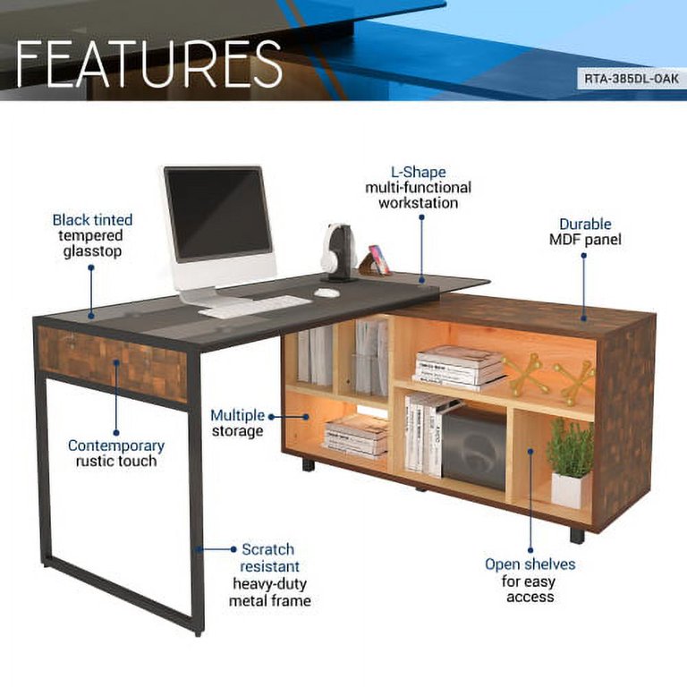 Modern Simple Office Desk Heavy Duty Corner Computer Desk Home Office