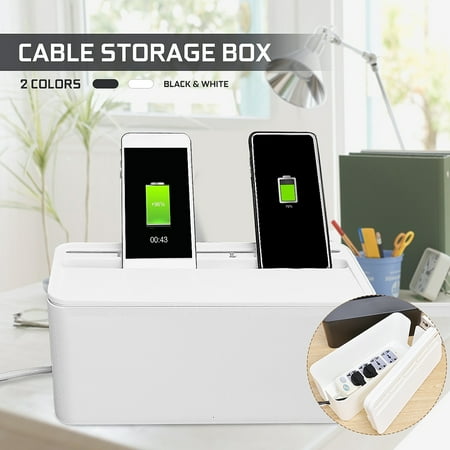 Cable Storage Box Case Wire Management Power Plug Cord Socket Safety ...
