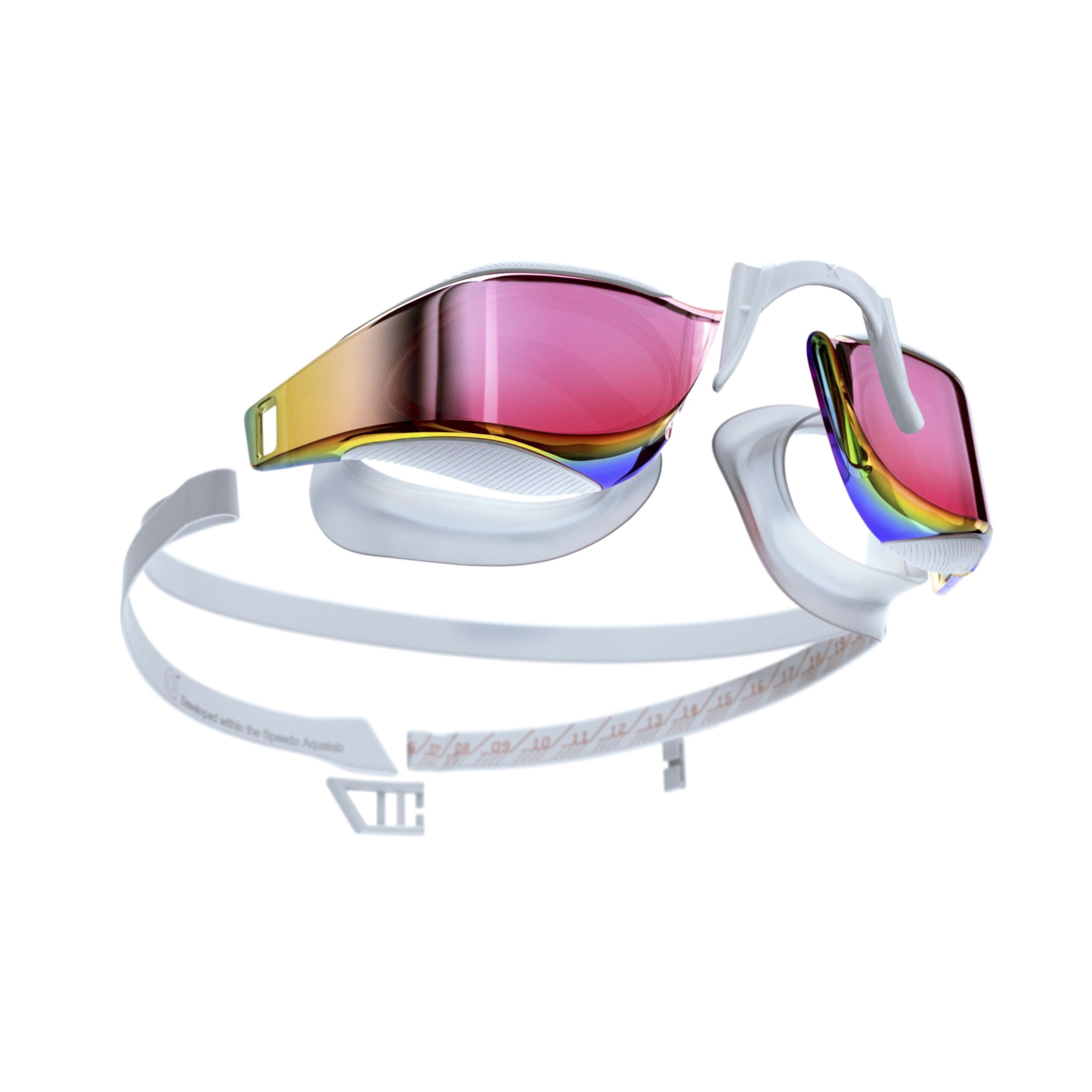 Speedo Fastskin Hyper Elite Mirrored Goggles, White/Oxid Grey - Walmart.com
