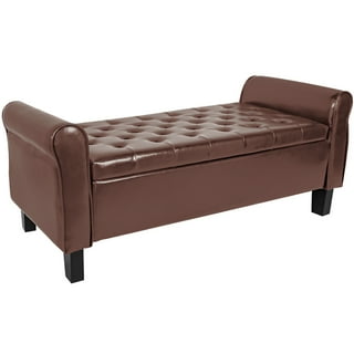 Kirby Brown Storage Bench - Walmart.com