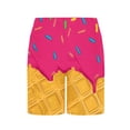 dazeni Boys Swim Trunks Ice Cream Drip Printing Bathing Suit Quick Dry ...