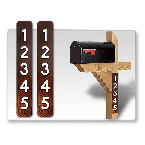 2 Pack Single Sided Address Numbers for House Signs, Customized ...