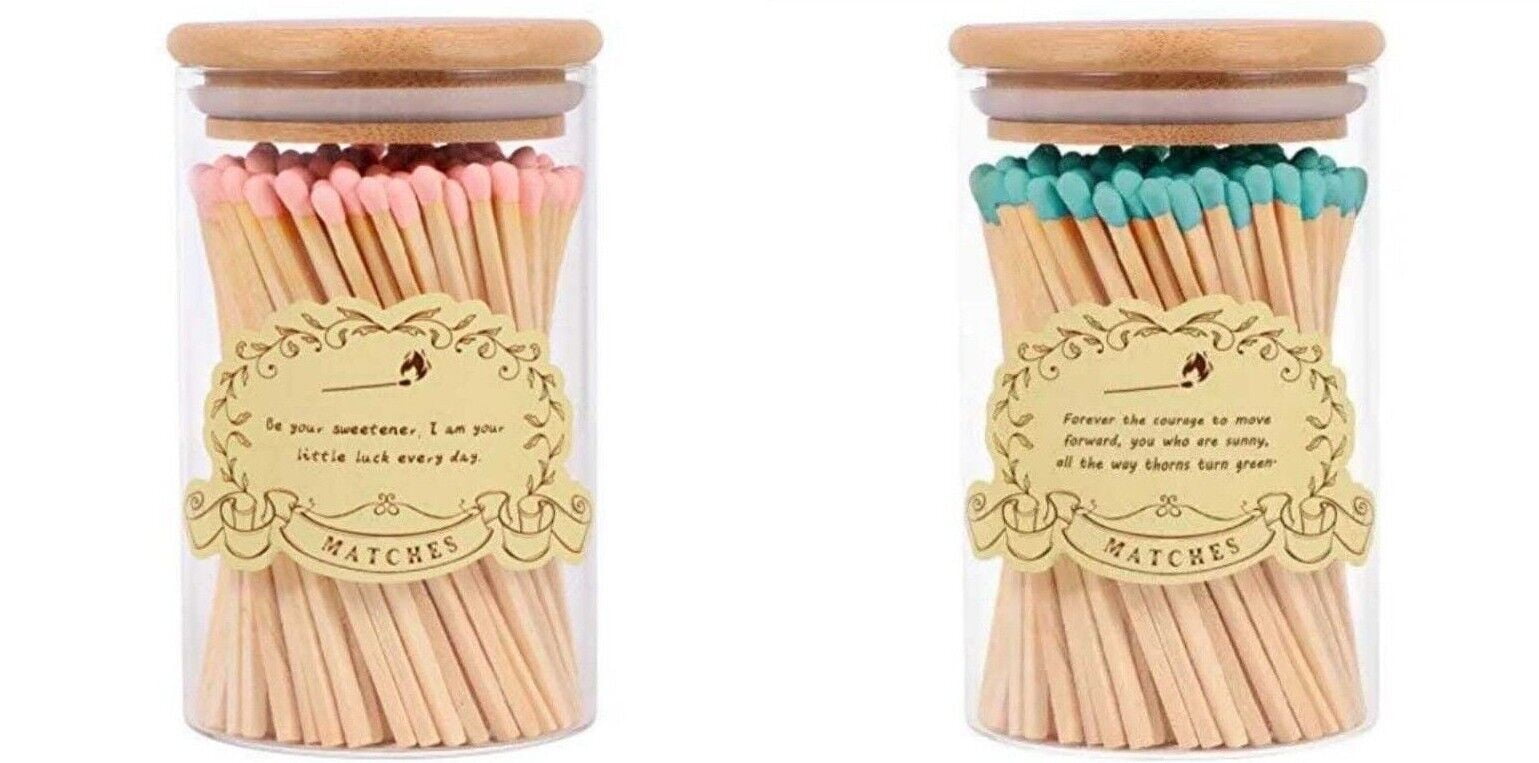 2 pack Matches Decorative, Long Matches for Candle Matchsticks 160ct ...