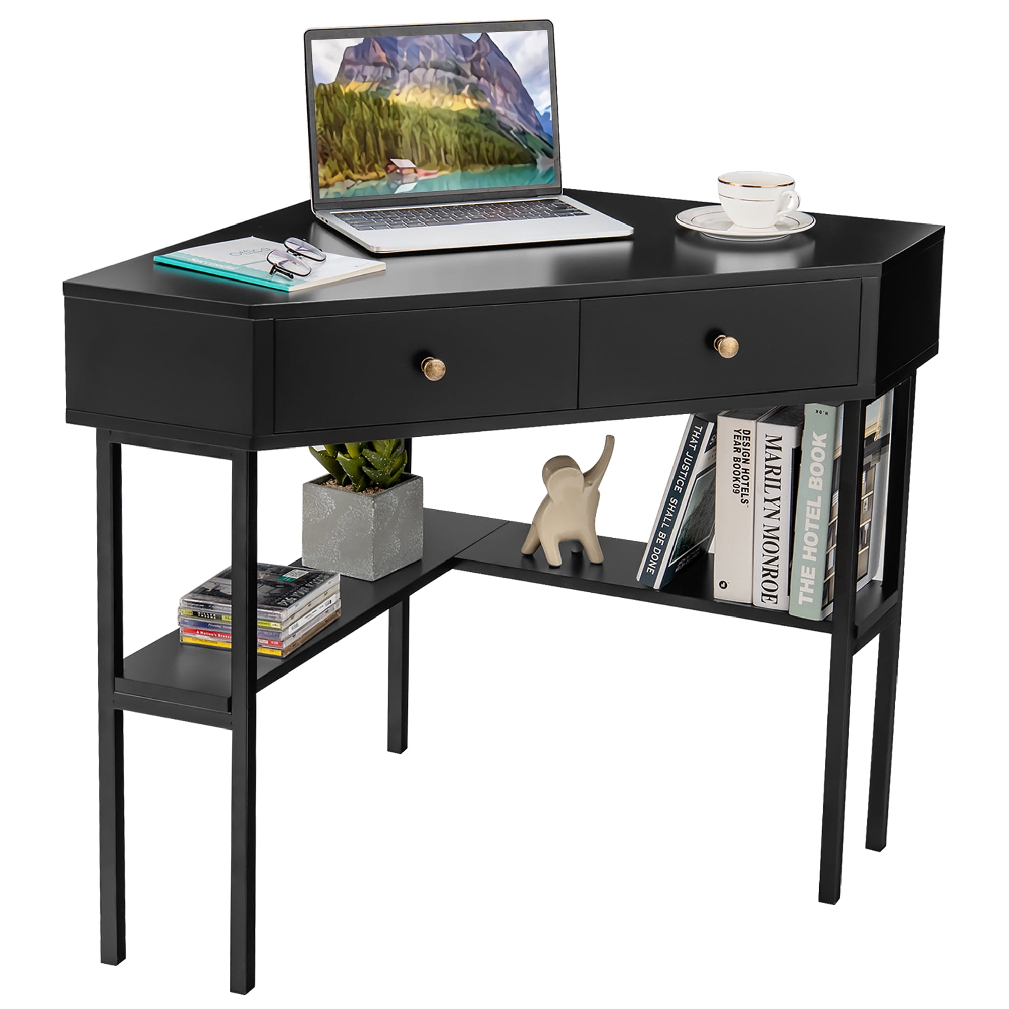 Click here for Costway Corner Computer Desk Writing Workstation S... prices