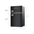 KUPPET Small Kitchen Fridge Retro Mini 2-Door Compact Refrigerator for ...