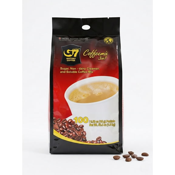 Trung Nguyen Legend, G7 3-in-1 Instant Coffee, 100 Sticks x 16g, Smooth ...