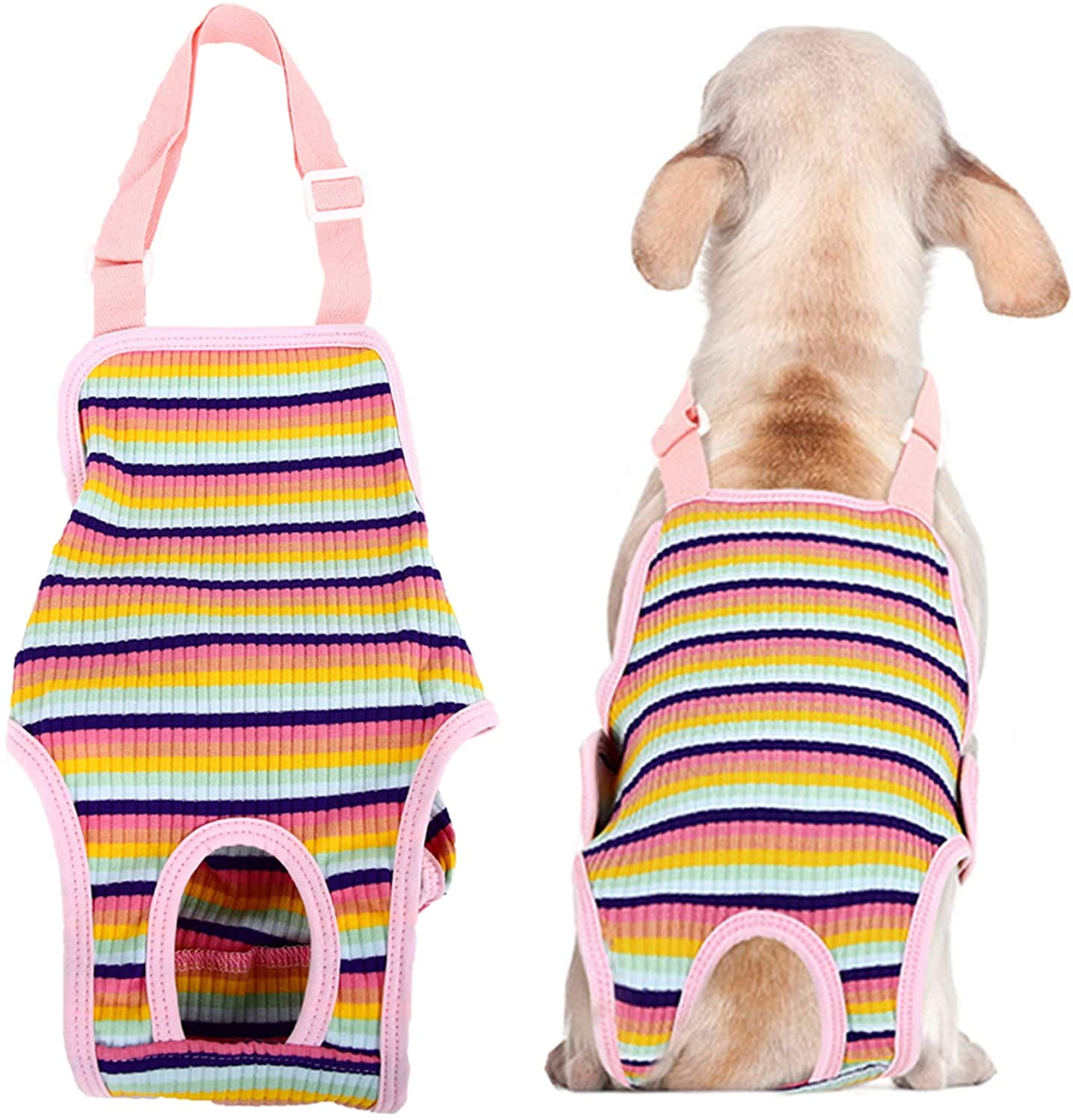 AMERTEER Dog Sanitary Panties Female Strap,Adjustable Underwear Diaper ...