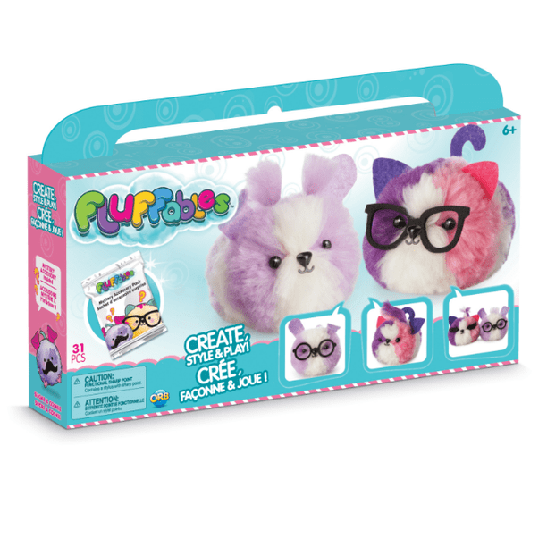 The Orb Factory Fluffables Sugar Cookie Double Arts & Crafts, Purple ...