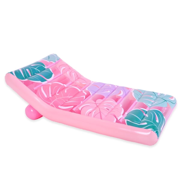 Packed Party 61” Luxe Multi-Color Inflatable Pool Float for Females Age ...