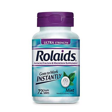Rolaids Advanced Antacid, Anti Gas Tablets (60 Ct, Mixed Berry ...