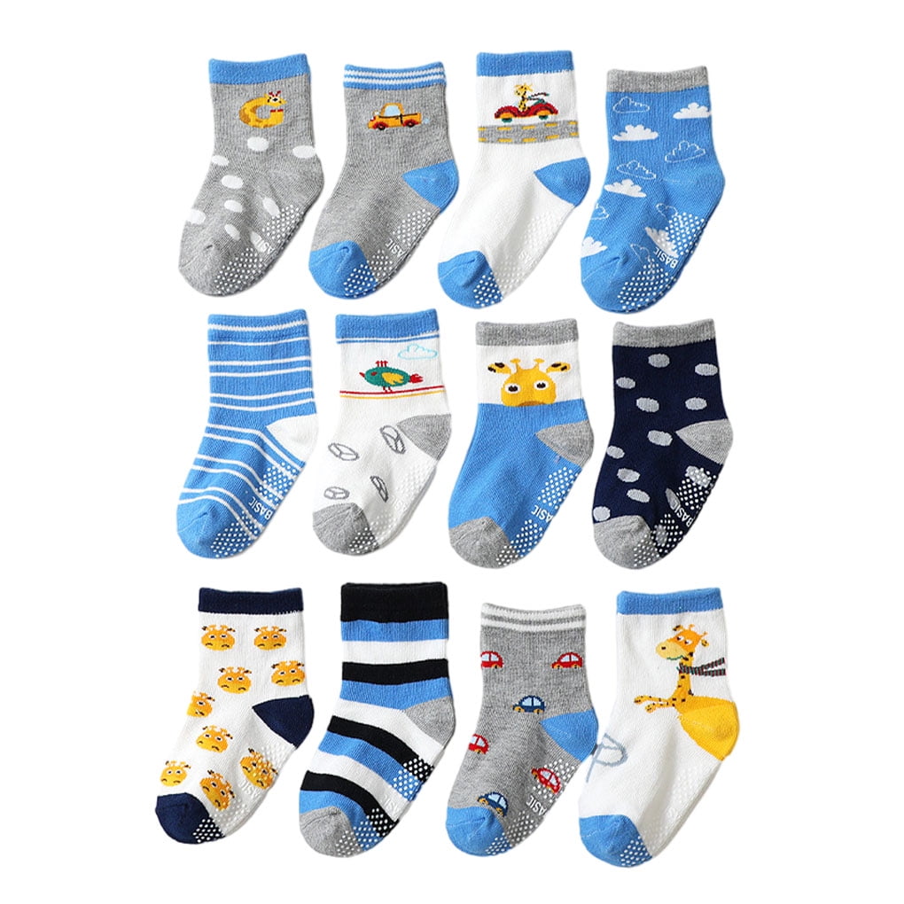 Click here for Xingzhi 12pairs Non-Skid Cotton Socks For Baby Boy... prices