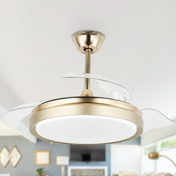 Cusp Barn 42" Retractable Ceiling Fan with Lights and Remote Noiseless ...