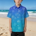Angala Kids T Shirts Tropical Print Shirts Button Down Lapel Neck Short ...