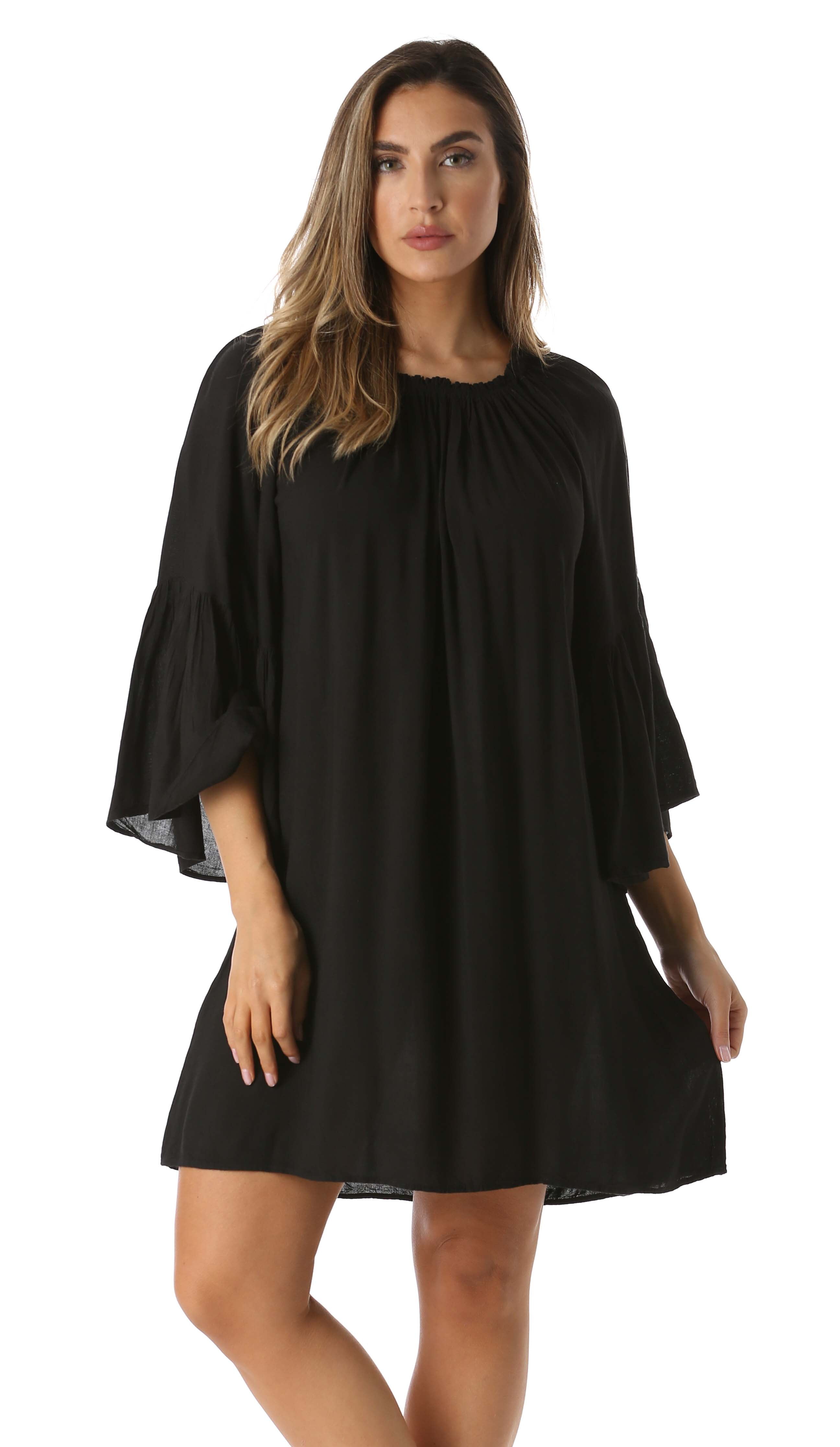 21763-NVY-3X Riviera Sun Dress Dresses for Women (Black, Small ...