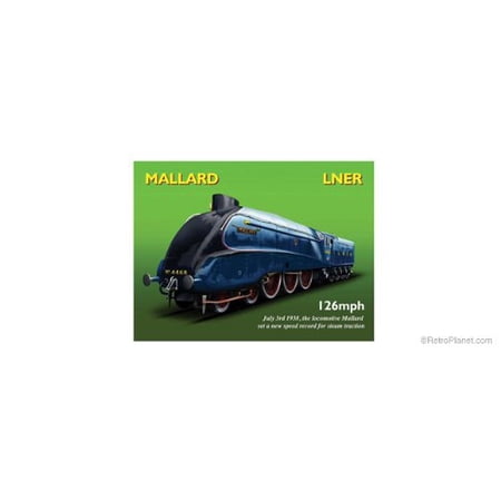 Mallard LNER Metal Sign: Train and Railroad Decor Wall Accent | Walmart ...