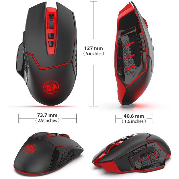 Redragon M690-1 Wireless Gaming Mouse con cambio de DPI, 2 botones lat | Bodega Aurrera en línea