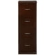 4 Drawer Vertical Wood Lockable Filing Cabinet, Espresso - Walmart.com