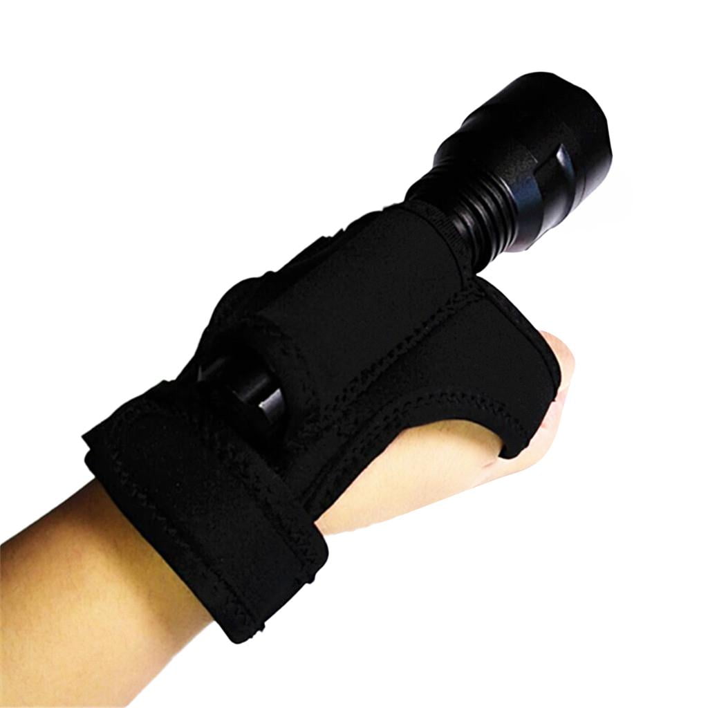 Outdoor Underwater Scuba Diving Dive Flashlight Holder Soft Black ...