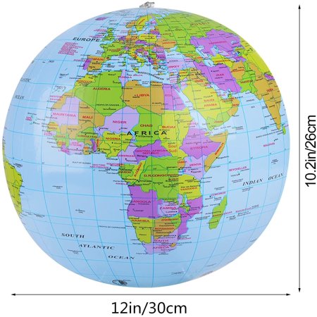3 Pcs Inflatable Globes, PVC World Globe, 16 Inch Before Inflated,12 ...