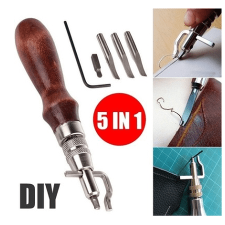 Kmbangi 5 In 1 Stitching Tools Edge Trimmer For Leather Carving ...