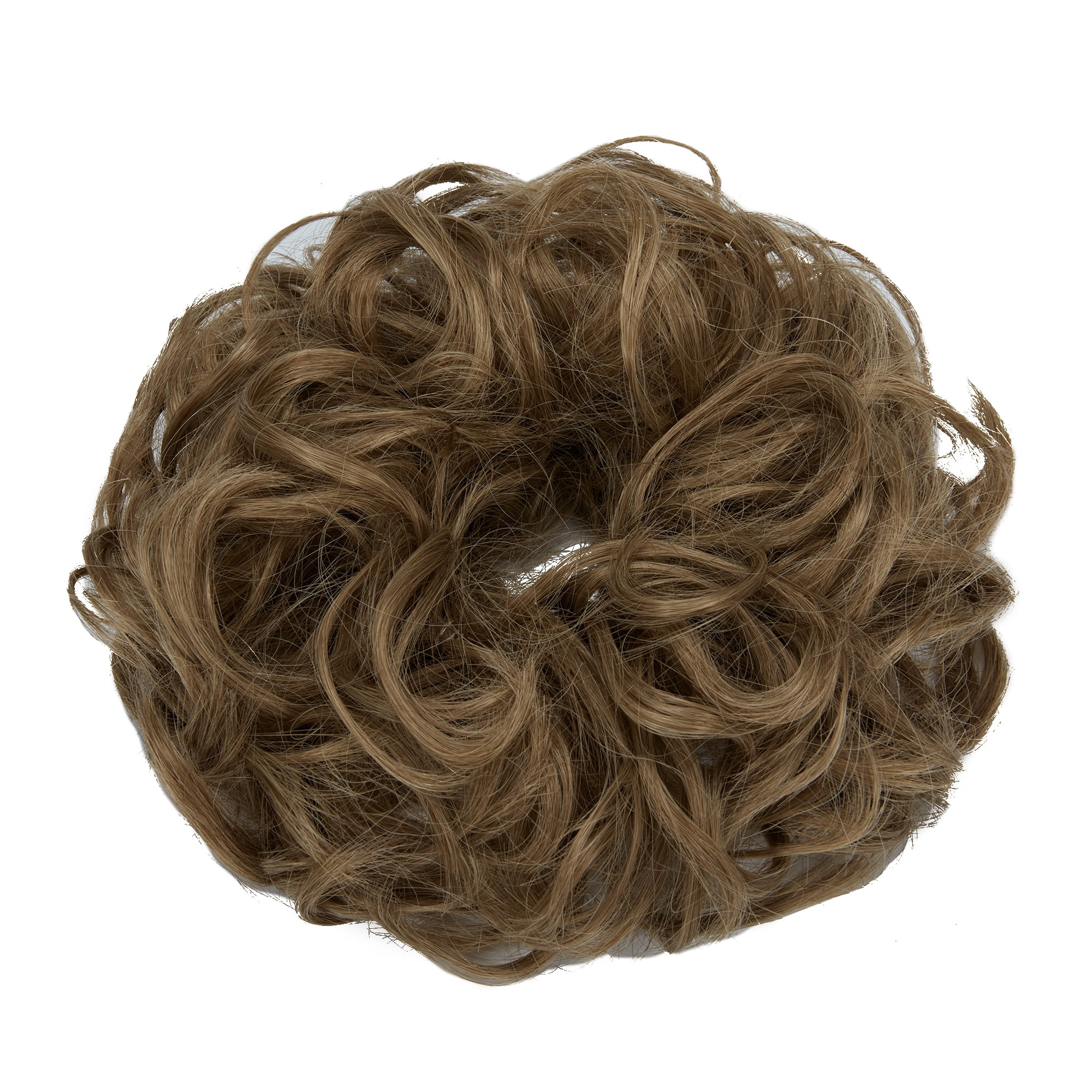 Pony Tail Hair Extension Bun Big Wave Curls Hairpiece Wrap Chignon ...