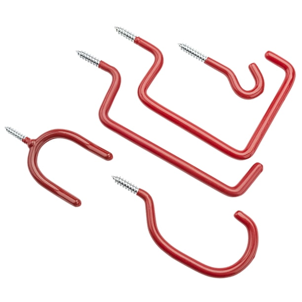 National Hardware N112-036 Red Vinyl Coated Home Hook Assortment 10 ...