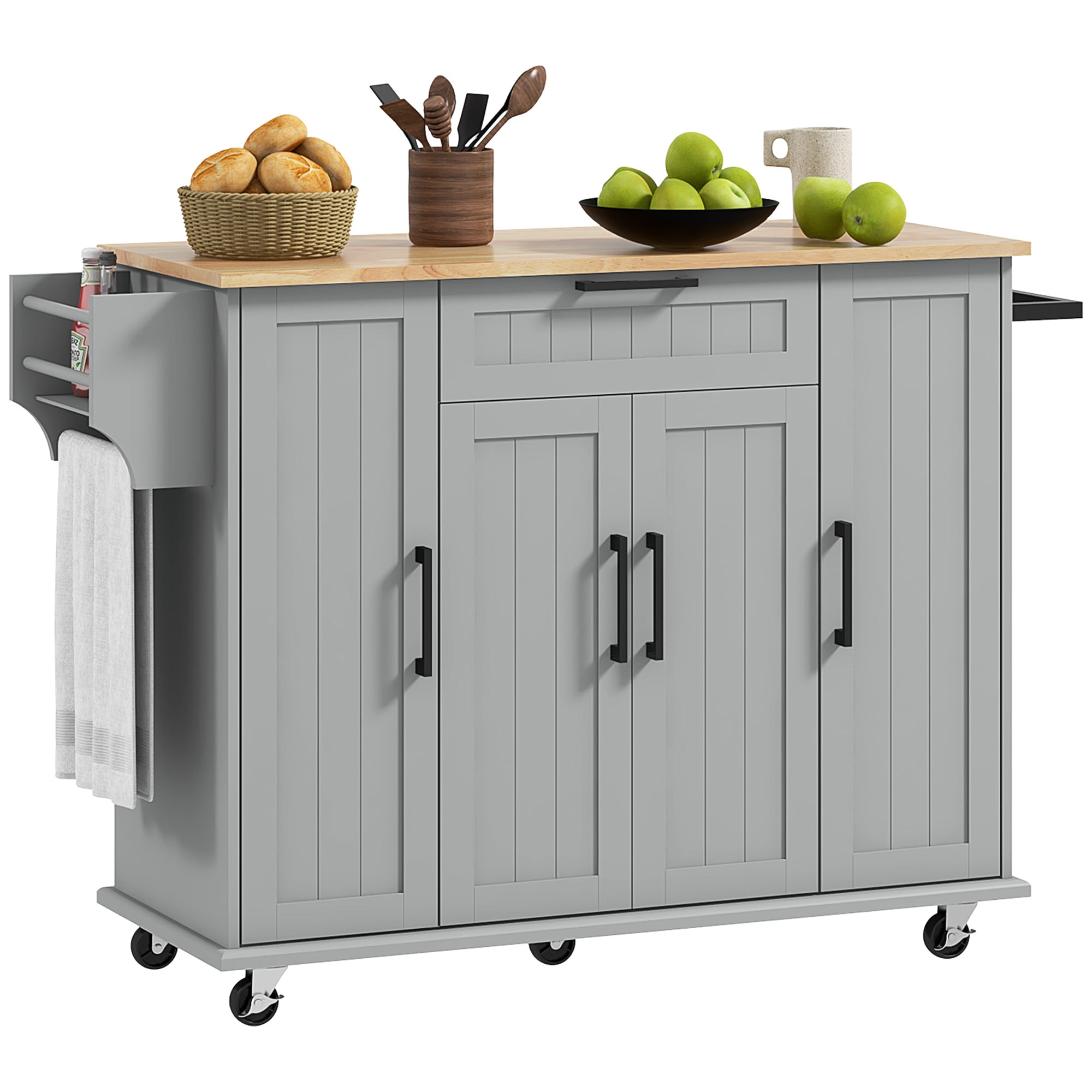Click here for Homcom Kitchen Island On Wheels  Kitchen Cart With... prices