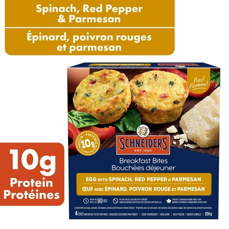 Schneiders Egg With Spinach, Red Pepper & Parmesan Breakfast Bites 224 ...