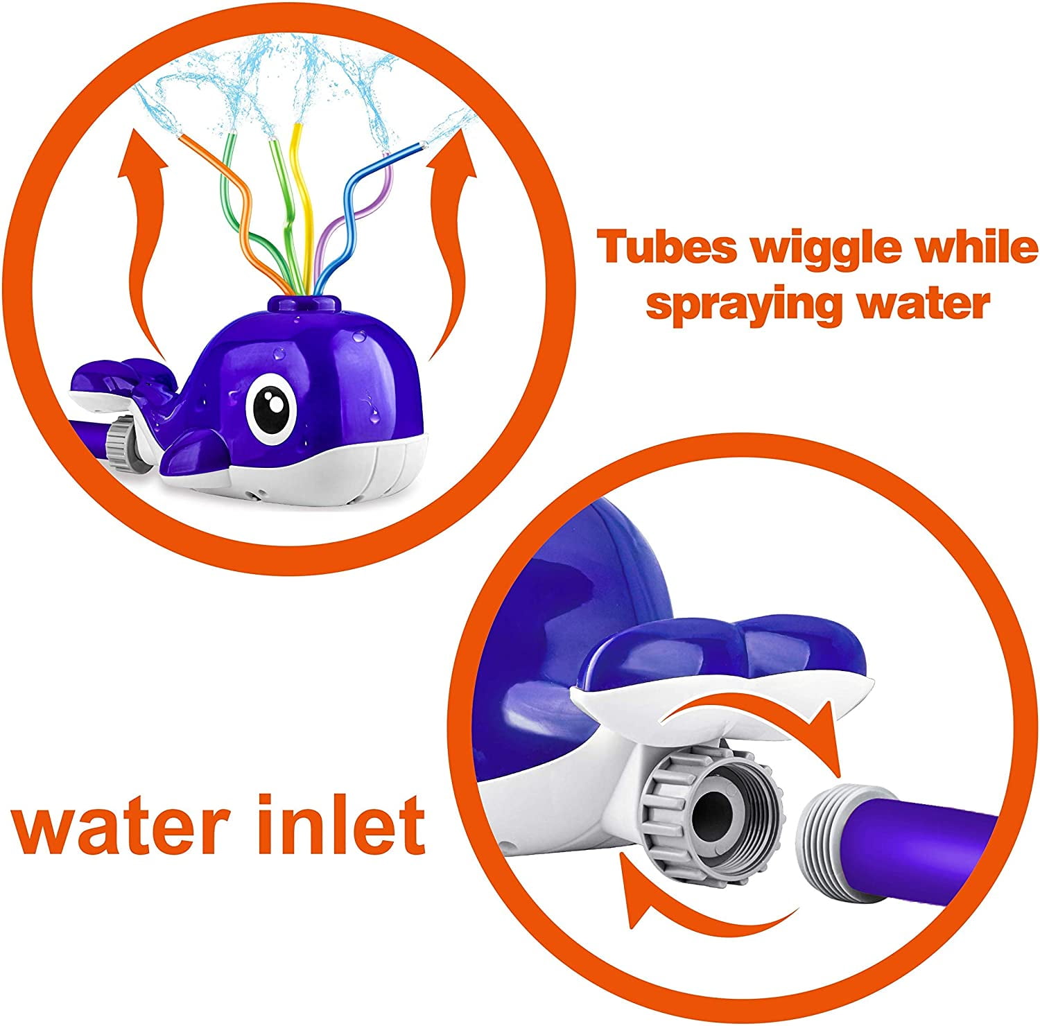 Wiggle Worm Sprinkler Water Toy
