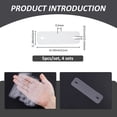4 Sets Plastic Tie Clips Clear 110x30x0.5mm Hole: 15.5x5mm 5pcs/set DIY ...