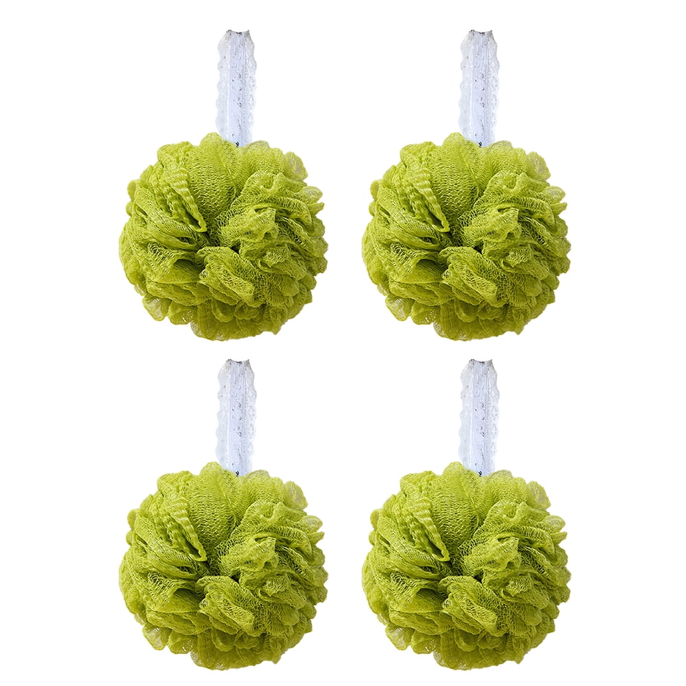 4 large non-loose bath flower bath balls Lace bath balls Bath back rub ...