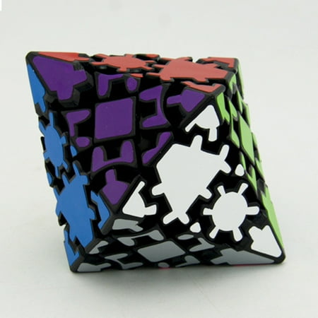 Polyhedron Magic Skewb Cube with Sticker, Pyramid Gear Speed Cube ...