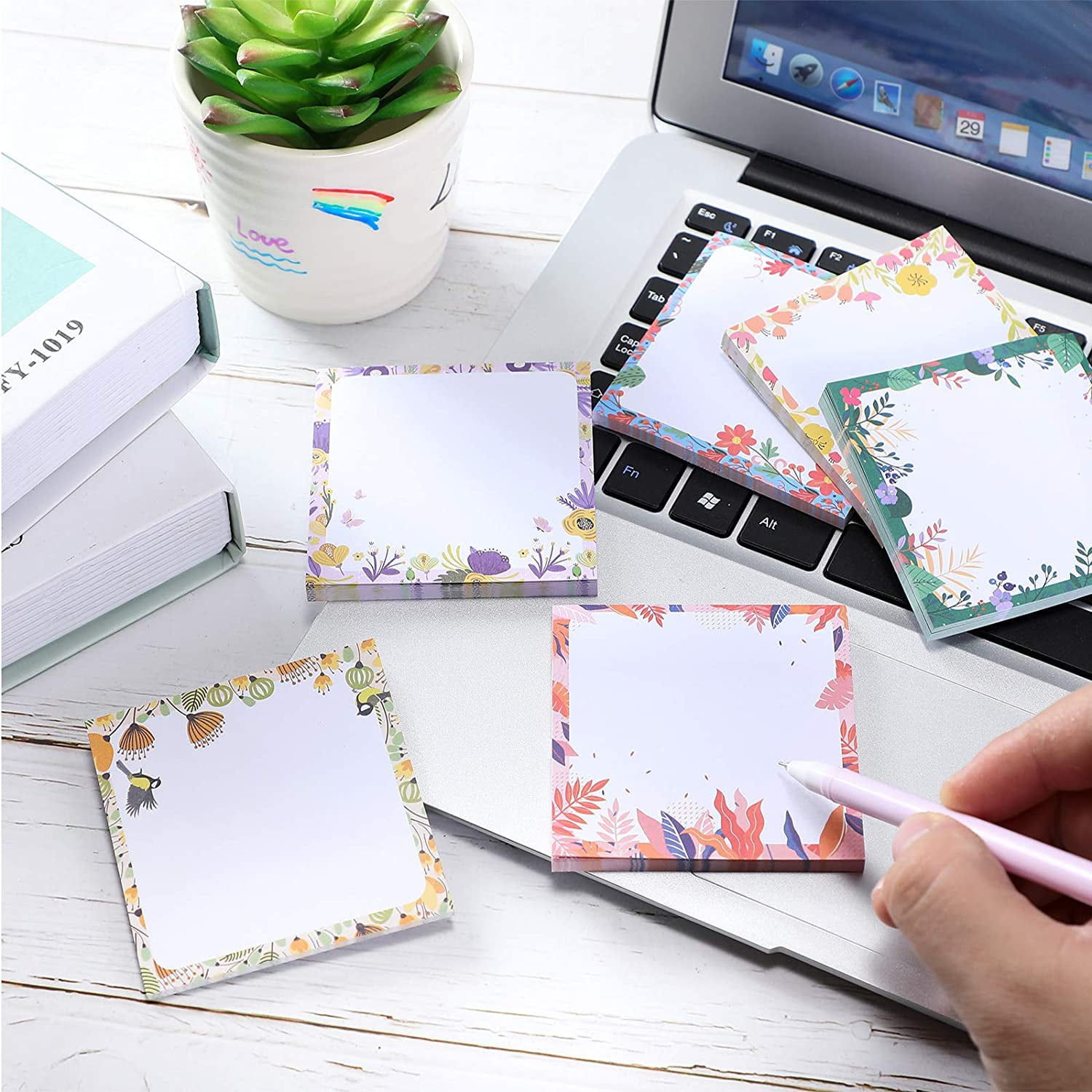 Stationery Notepads Paper & Party Supplies Sticky Notes Cute Floral ...
