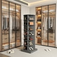 Kojooin Rotating Shoe Rack Tower, 7 Tier Spinning Shoe Display ...