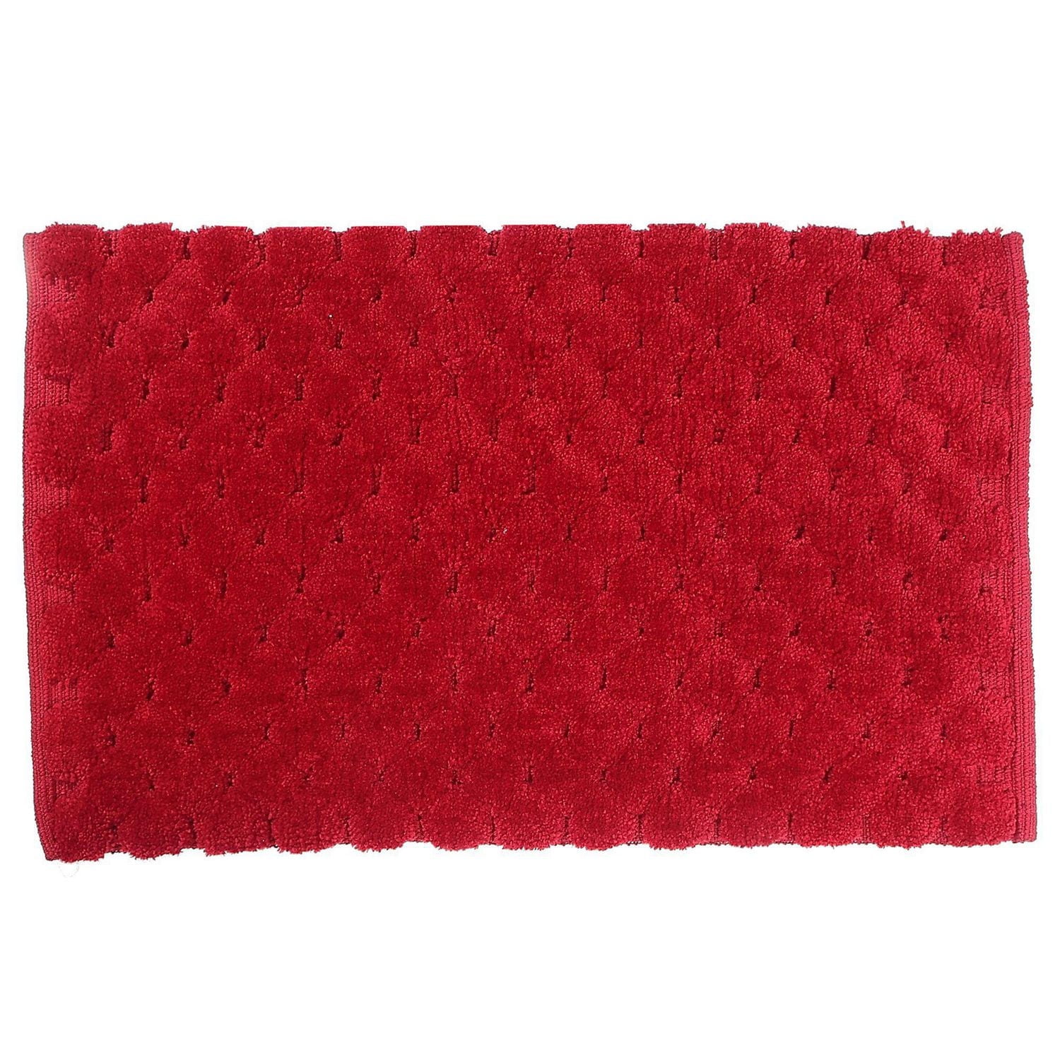 Click here for Ih Casadécor Handwoven Pompom Bath Mat (Red) (20 X... prices